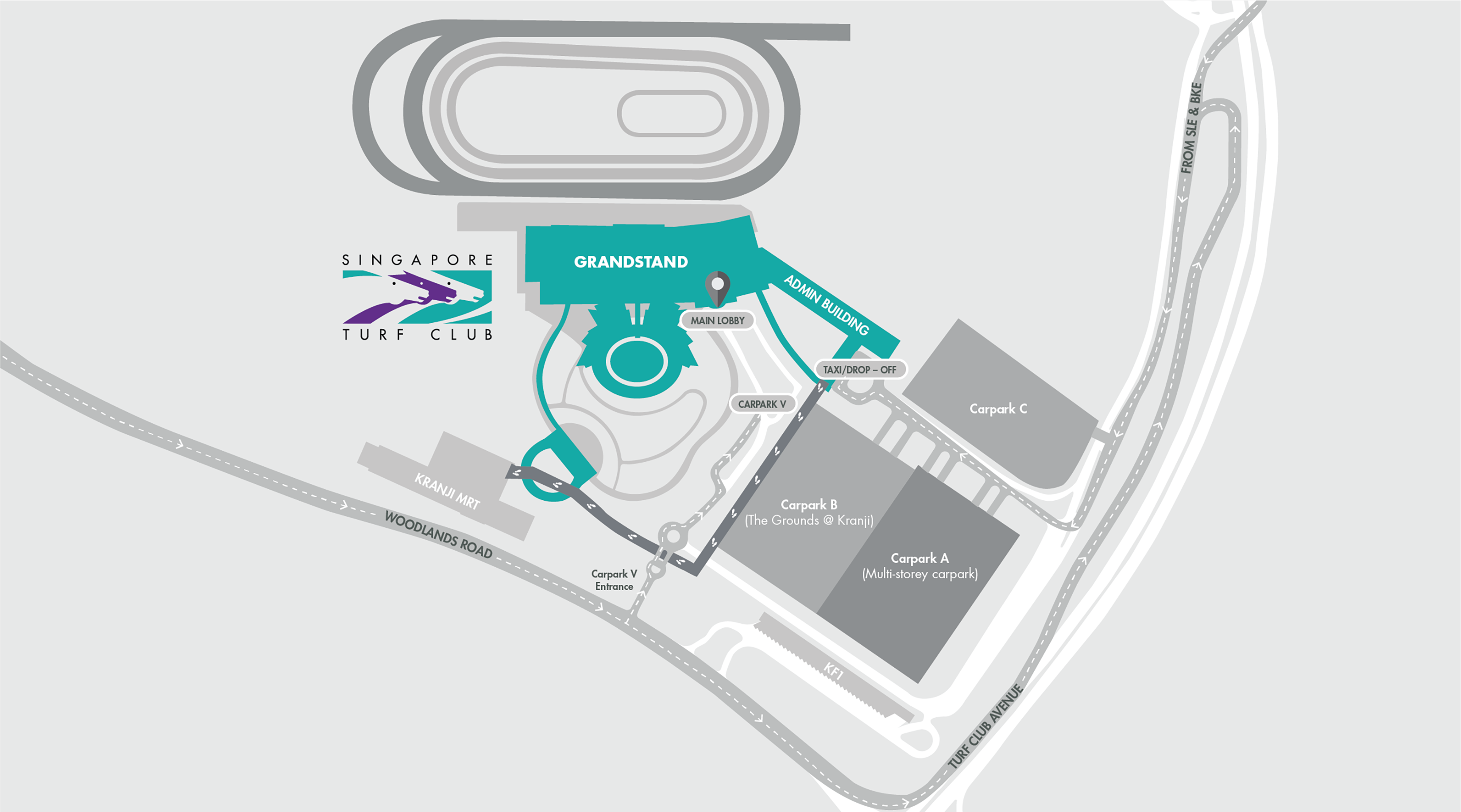 Singapore Turf Club - Visit Us - Getting Here